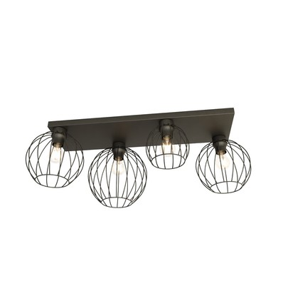 Nest 4 Sort taklampe - Ø24 cm, E27, 230V, uten lyskilde